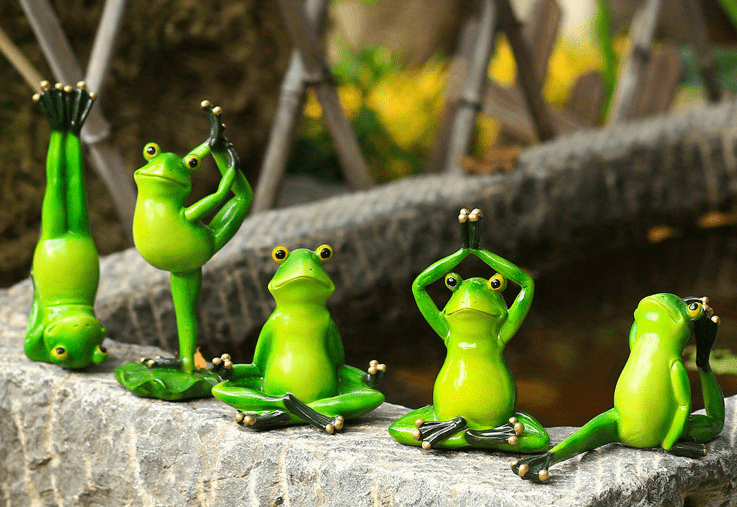 resin frog miniature figurines garden decoration - Temu Australia