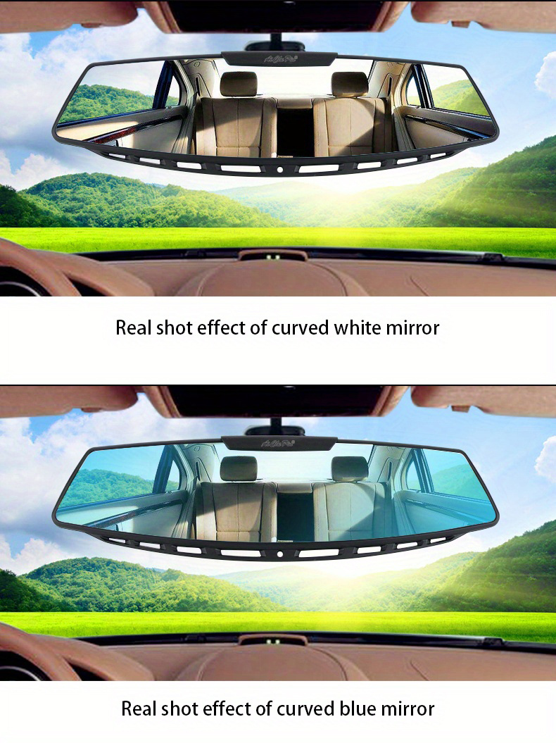 Car Rearview Mirror Blind Area Mirror Blue Light Anti glare - Temu