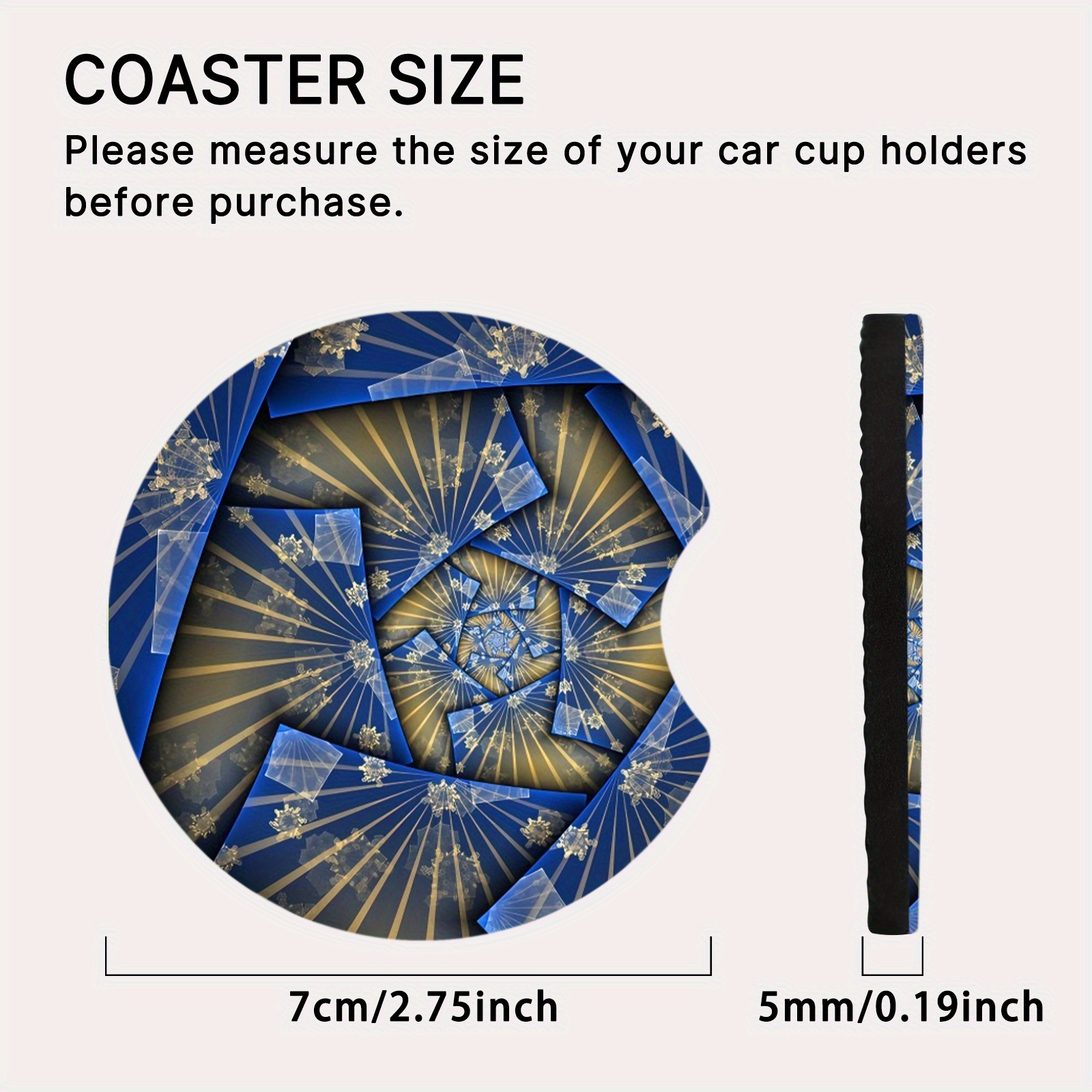 Fan Pattern Foam Coaster Car Coaster - Temu Netherlands