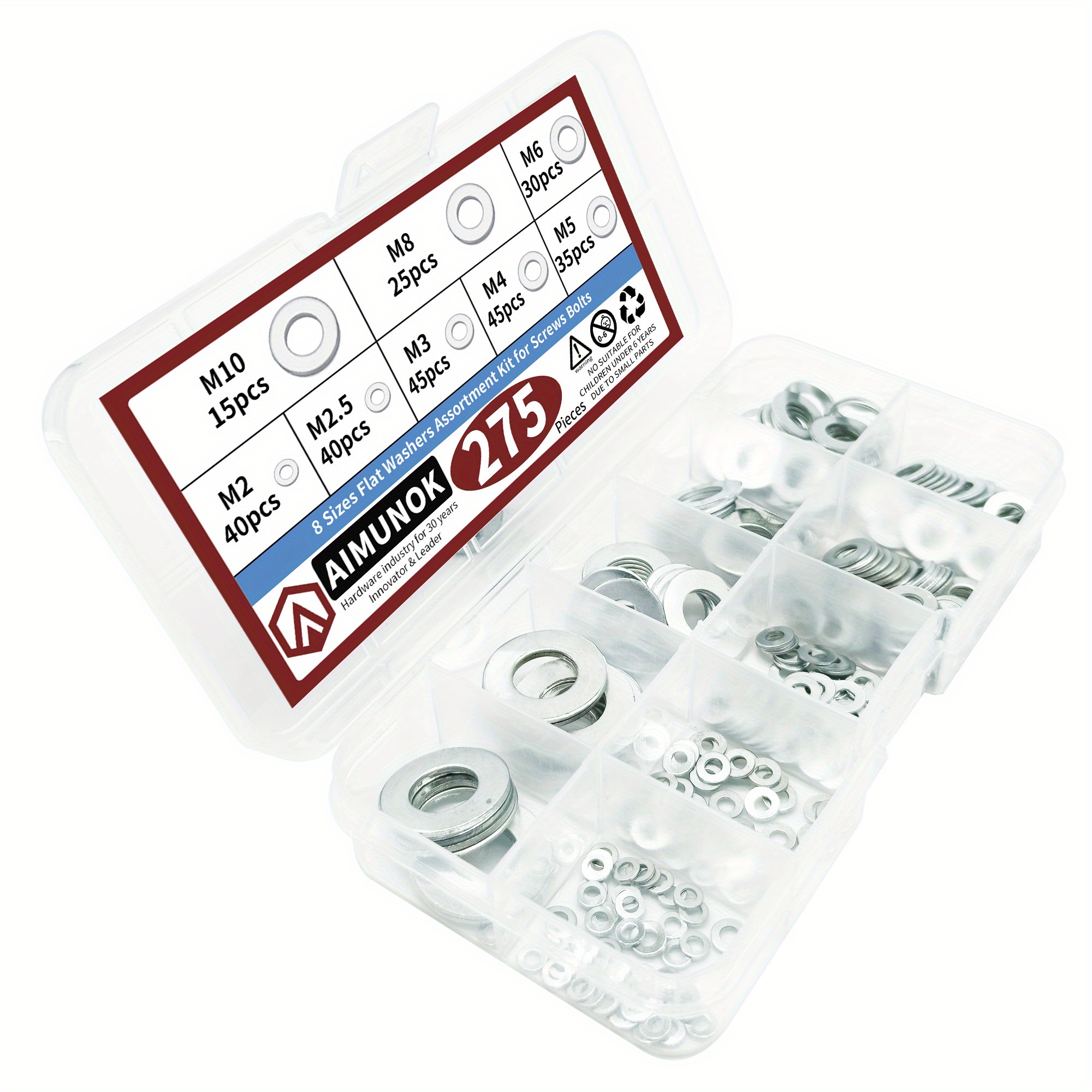 Flat Washers Assortment Kit Metal Washers Set Home - Temu Australia