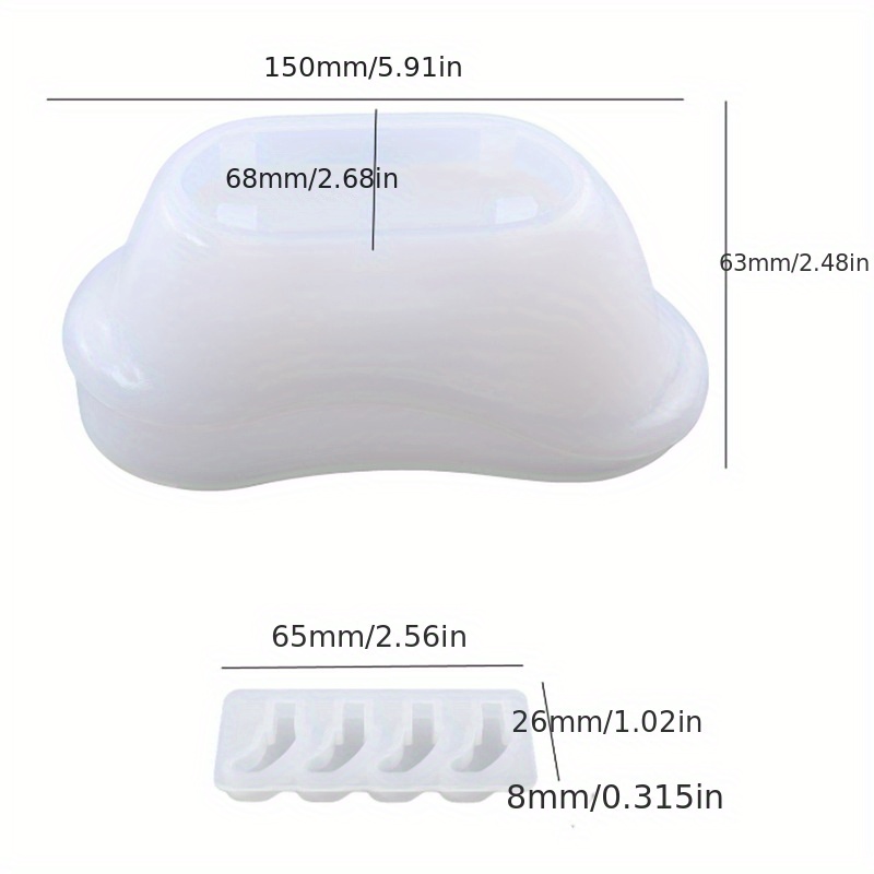 Bathtub Storage Box Silicone Mold Diy Resin Mirror - Temu United