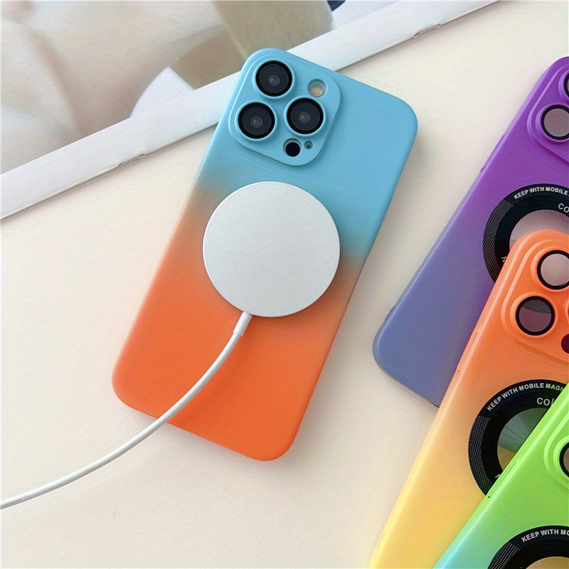 contrast gradient magnifying glass phone case suitable - Temu Australia