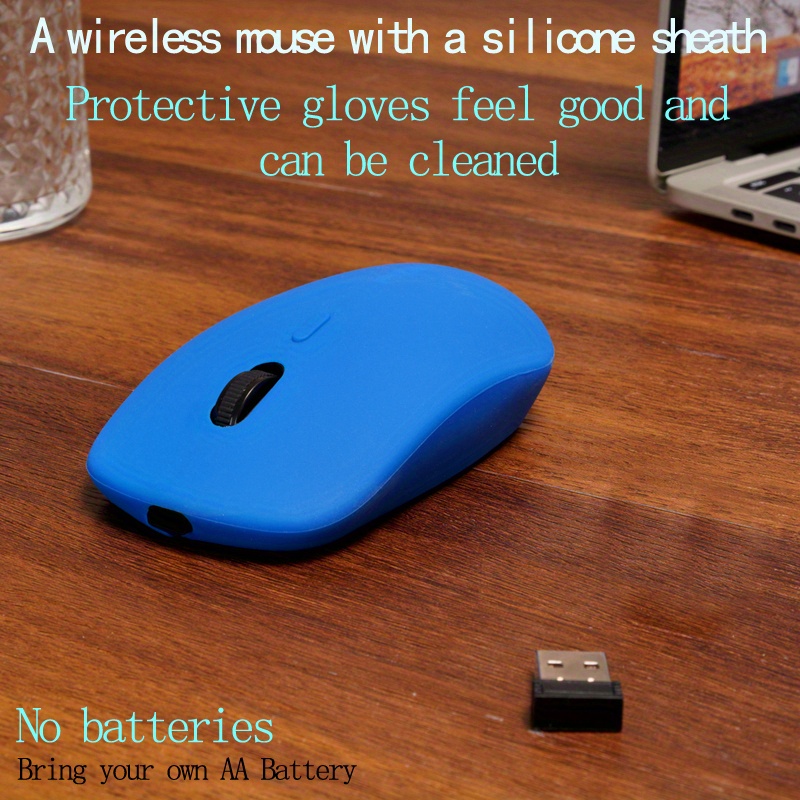 Wireless Mouse Photoelectric Usb Receiver Silicone - Temu Australia
