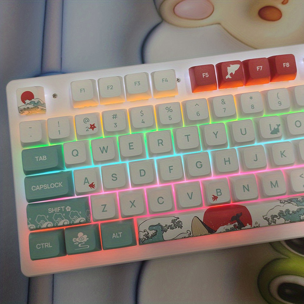 Keyboard Five sided Sublimation Pbt Keycap Xda - Temu