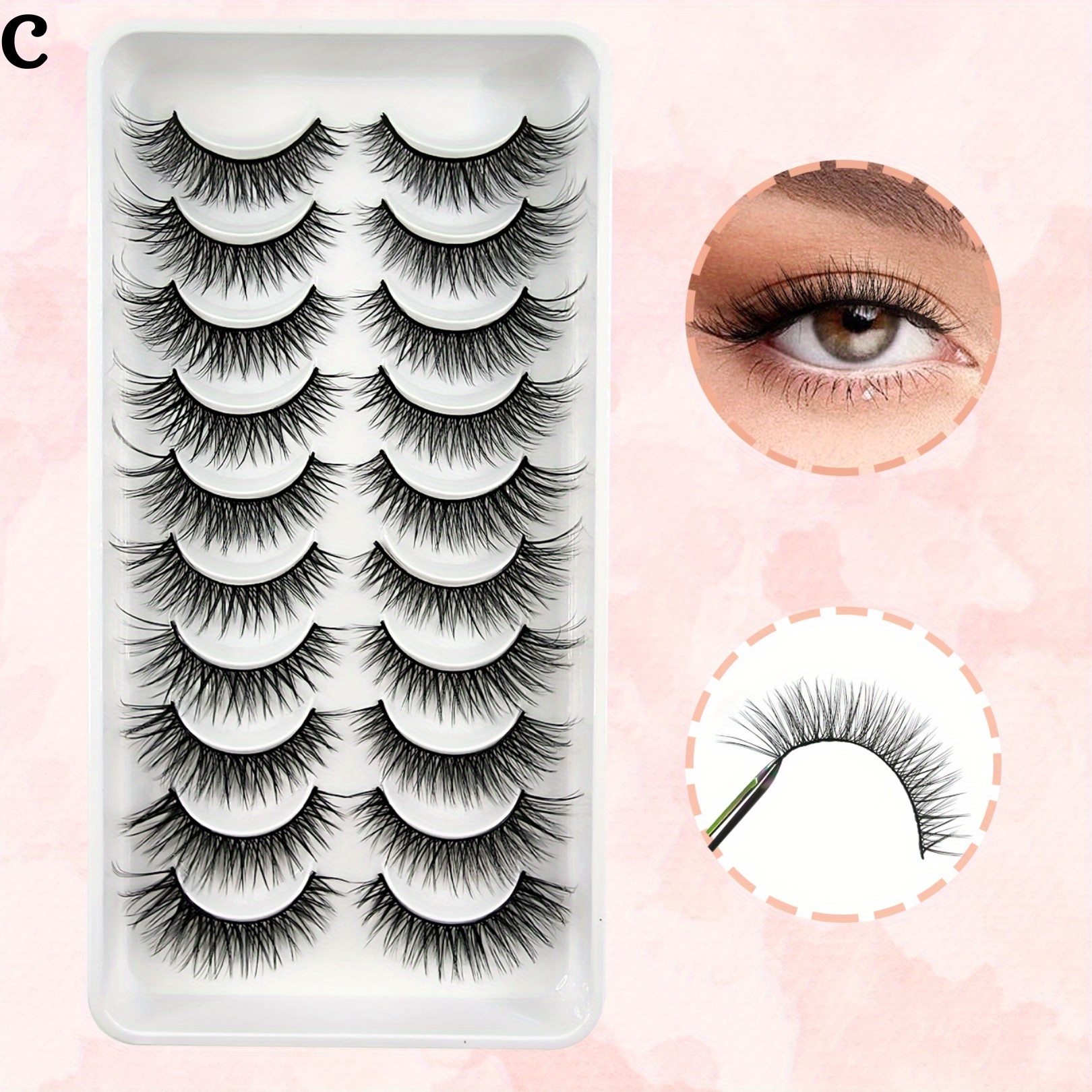 False Eyelashes Natural Fluffy Lashes Makeup - Temu Netherlands