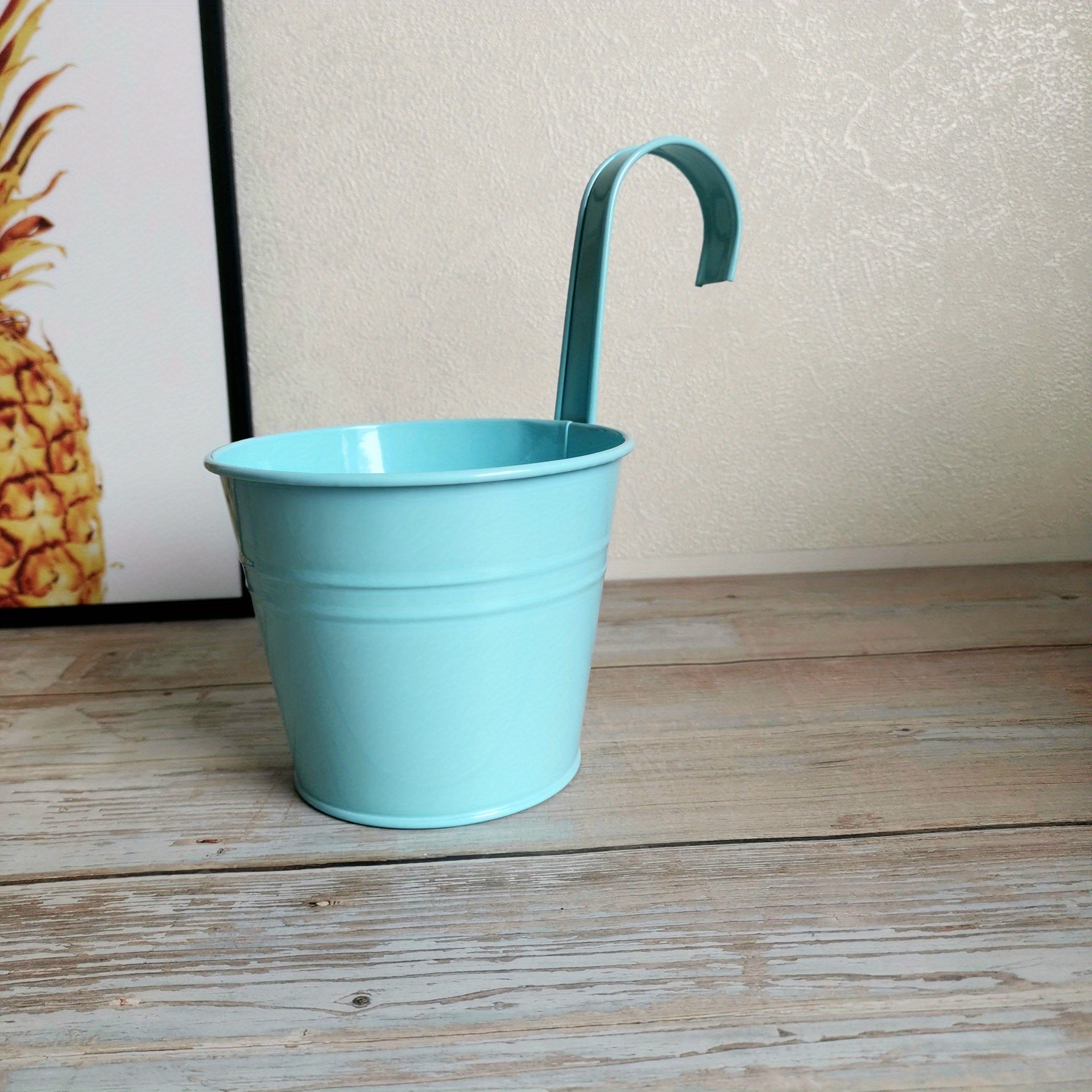 1 Set Multi Functional Colorful Flower Bucket Storage Bucket Iron ...