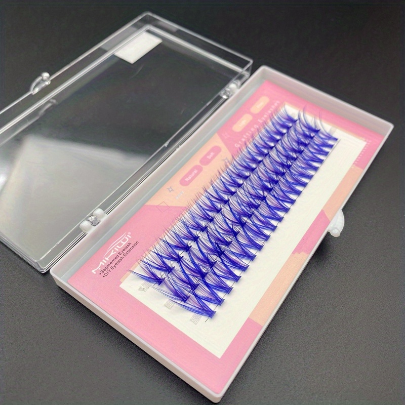 Colored Lashes Fluorescent Cluster Eyelash - Temu Norway