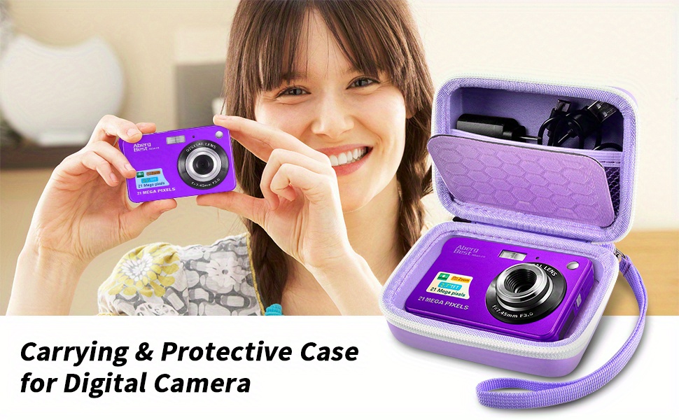 Digital Camera Case - Purple - Temu United Kingdom