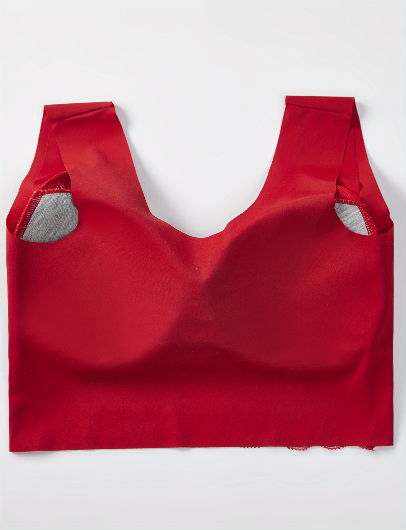 Contrast Lace Wireless Bra Elegant Scallop Trim Intimates - Temu South ...