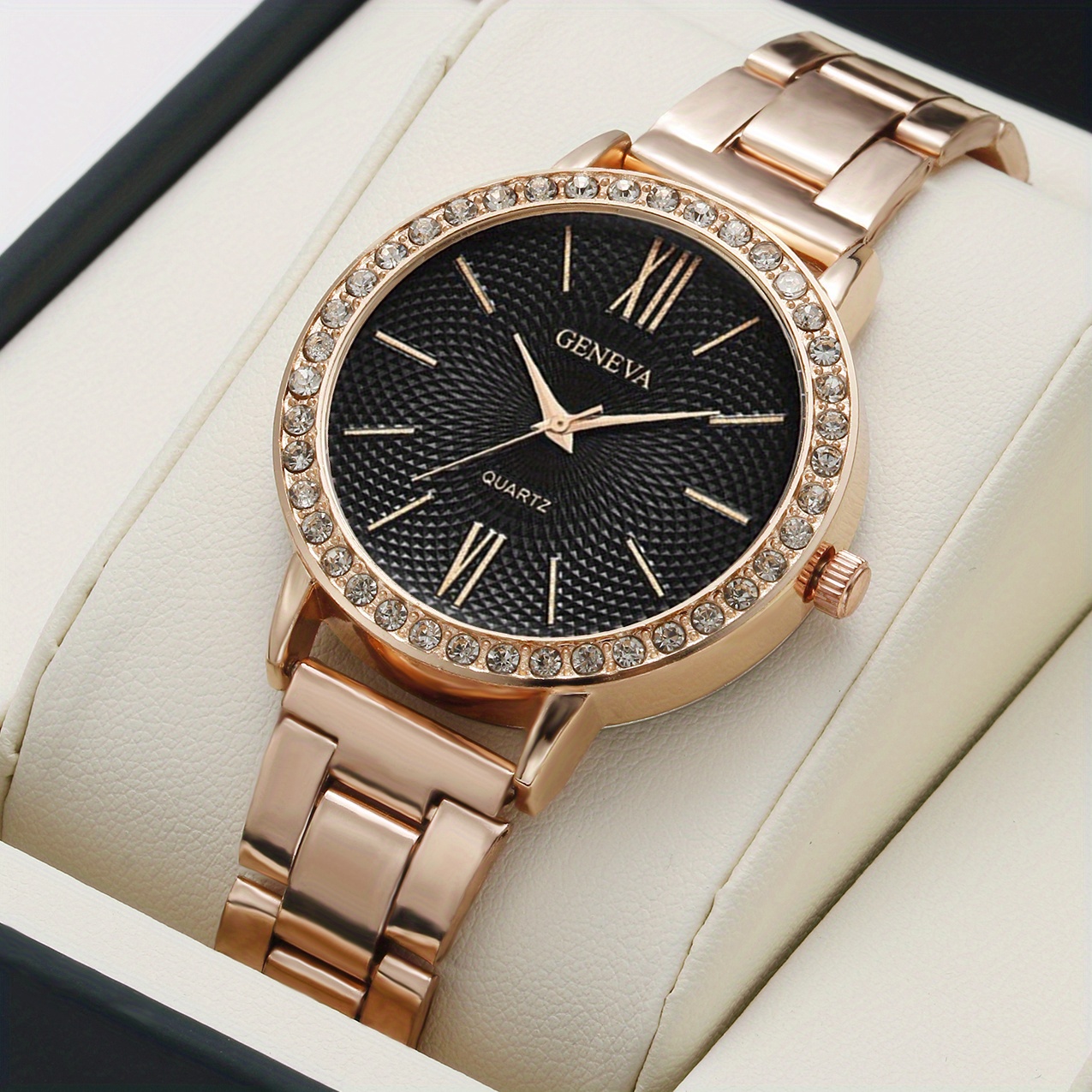 Women's Watch Luxury Rhinestone Quartz Watch Analog - Temu United Kingdom