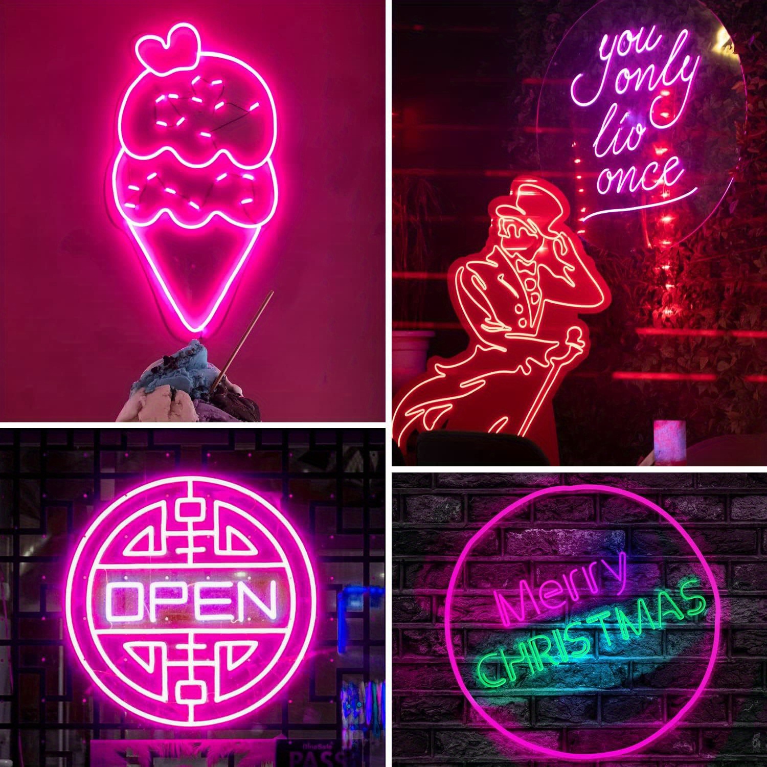 Waterproof Flexible Neon Led Strip Lights Perfect Indoor - Temu