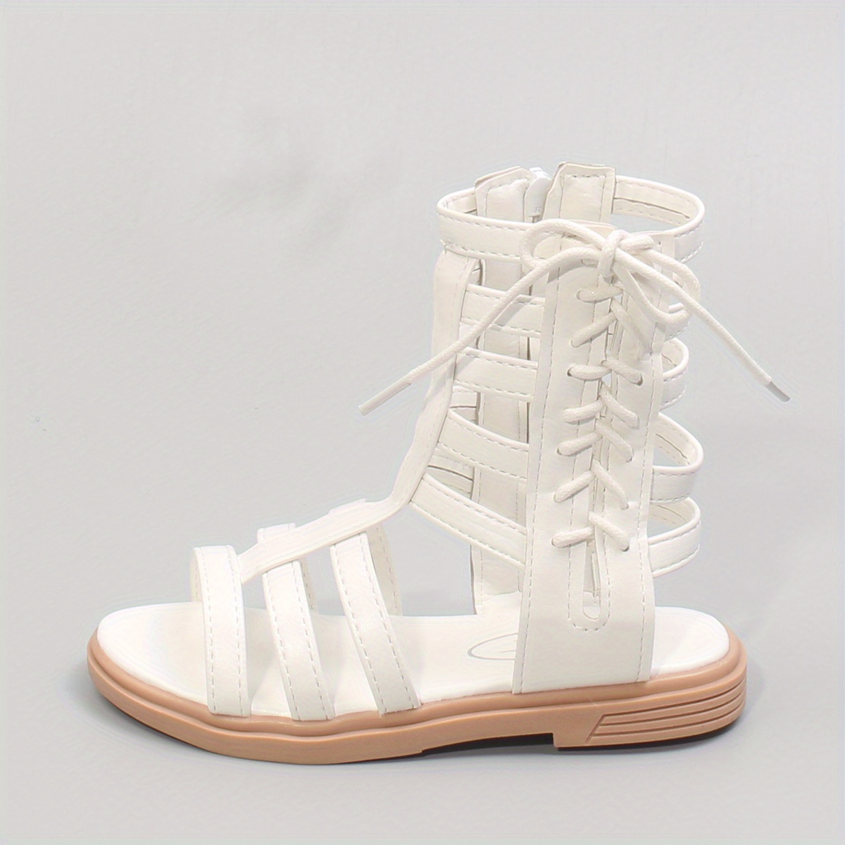 Trendy Breathable Open Toe Roman Sandals Girls Lightweight - Temu Canada
