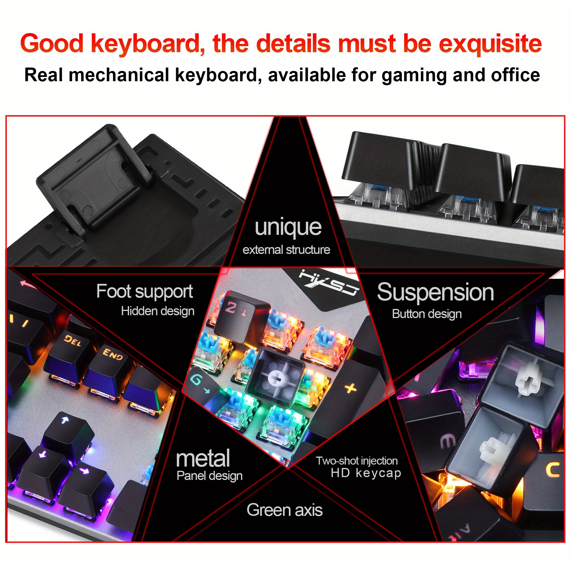 High performance Gaming Keyboard 20 Arten Lichtern - Temu Germany