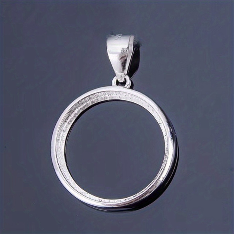 Round Solid 925 Sterling Silver Gemstone Pave Setting - Temu Norway