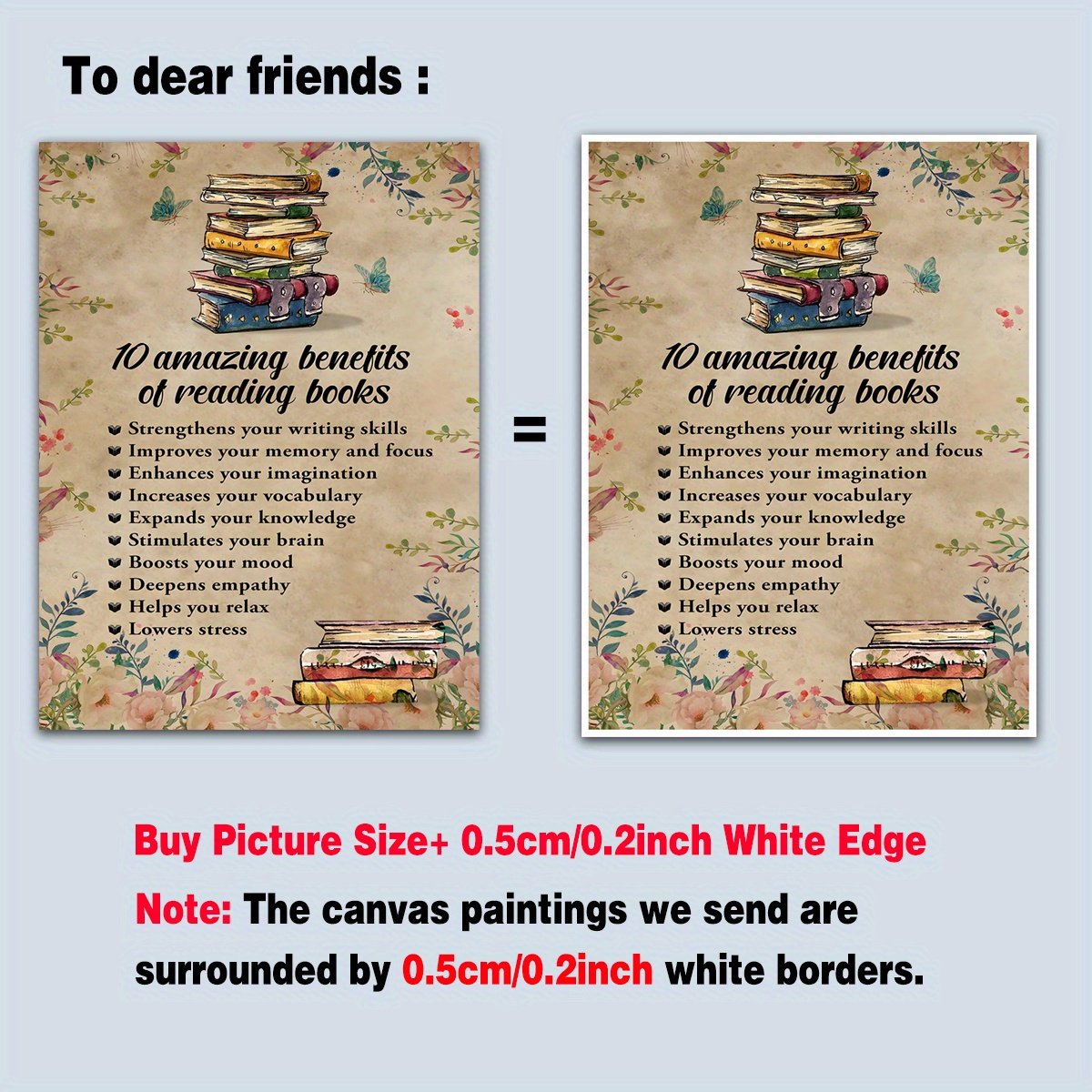 book poster print canvas 10 amazing reading books - Temu New Zealand