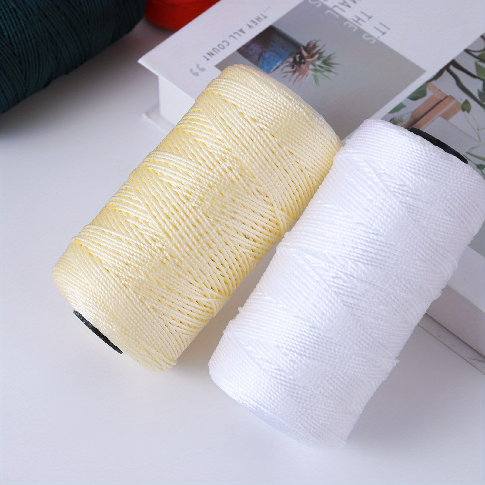 1pc 100g Crochet Yarn Strong Braided Thread Nylon Cord Rope Bracelet ...