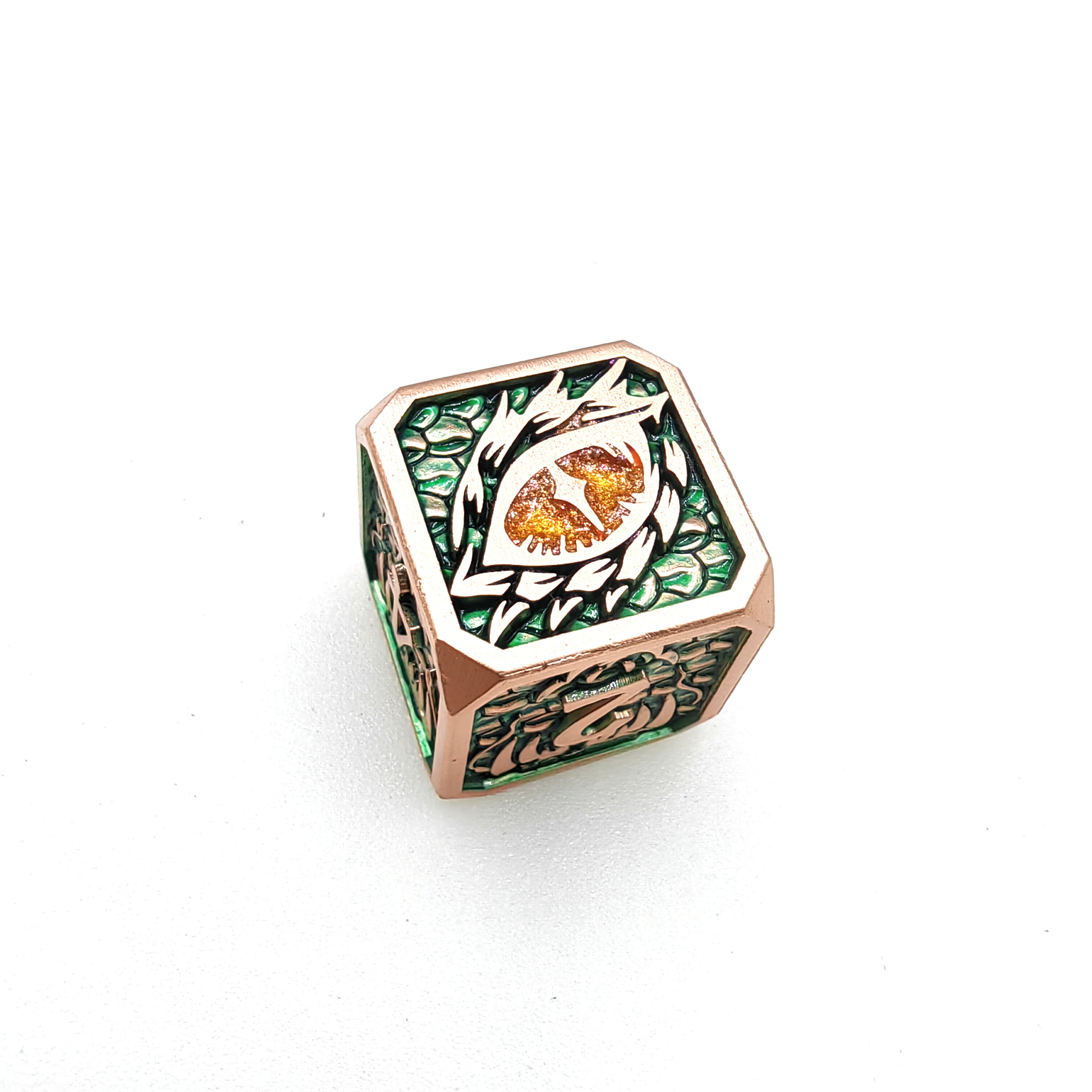 Dragon Eye Metal Dice Rpg Coc Board Game Accessories Game - Temu