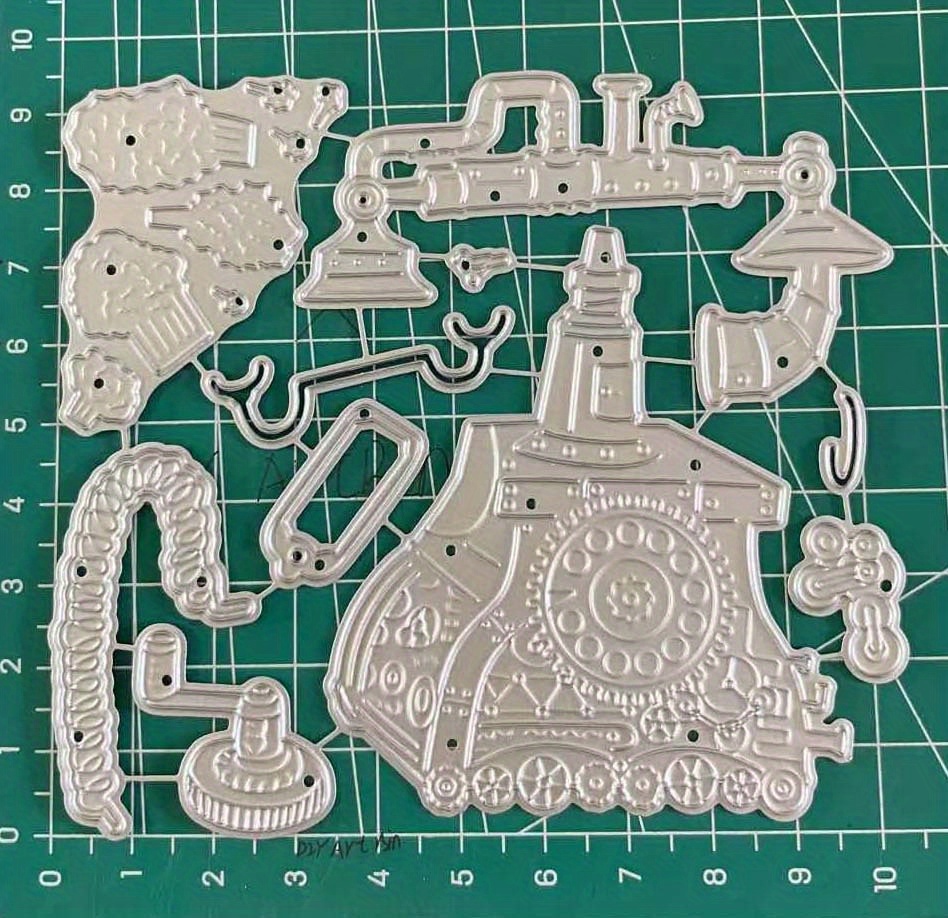 Steampunk Telephone New Die Metal Diy Journal Scrapbooking - Temu New ...