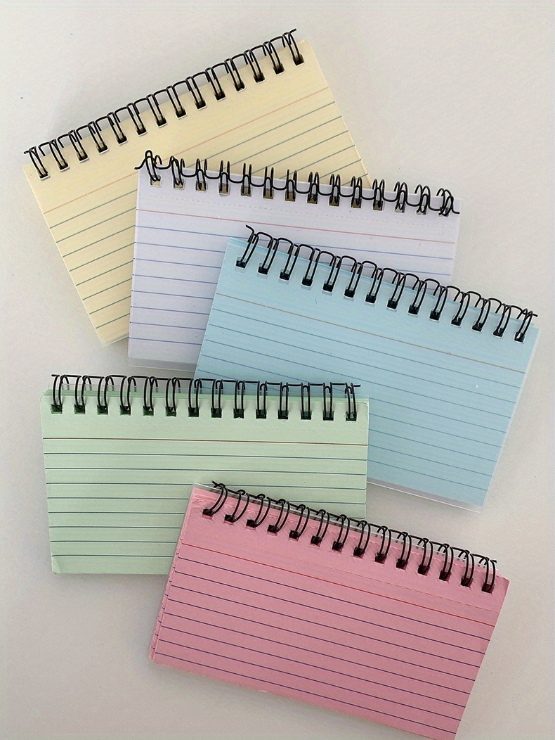 50 Pages 5 Colors Detachable Coil Notebook Line Detachable - Temu
