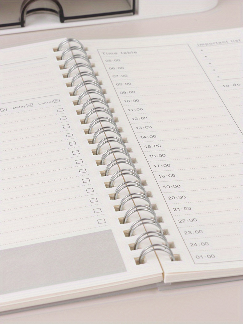 Simple Stylish Time Management Notebook Coil Notepad - Temu