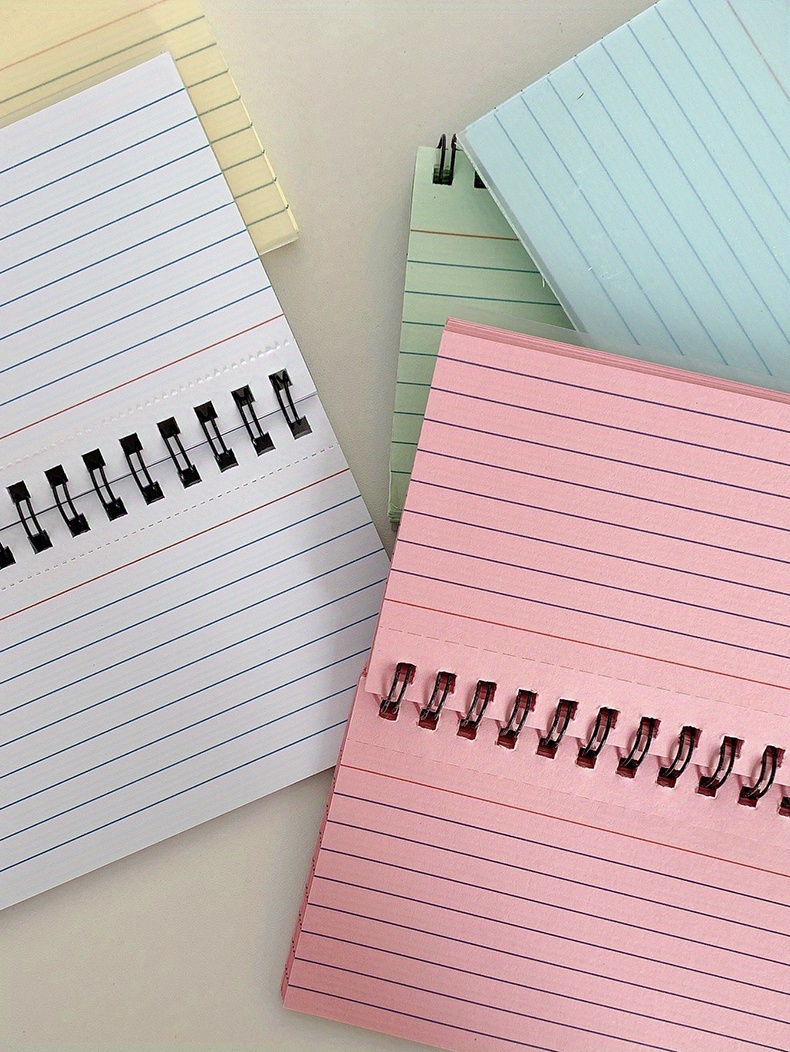50 Pages 5 Colors Detachable Coil Notebook Line Detachable - Temu