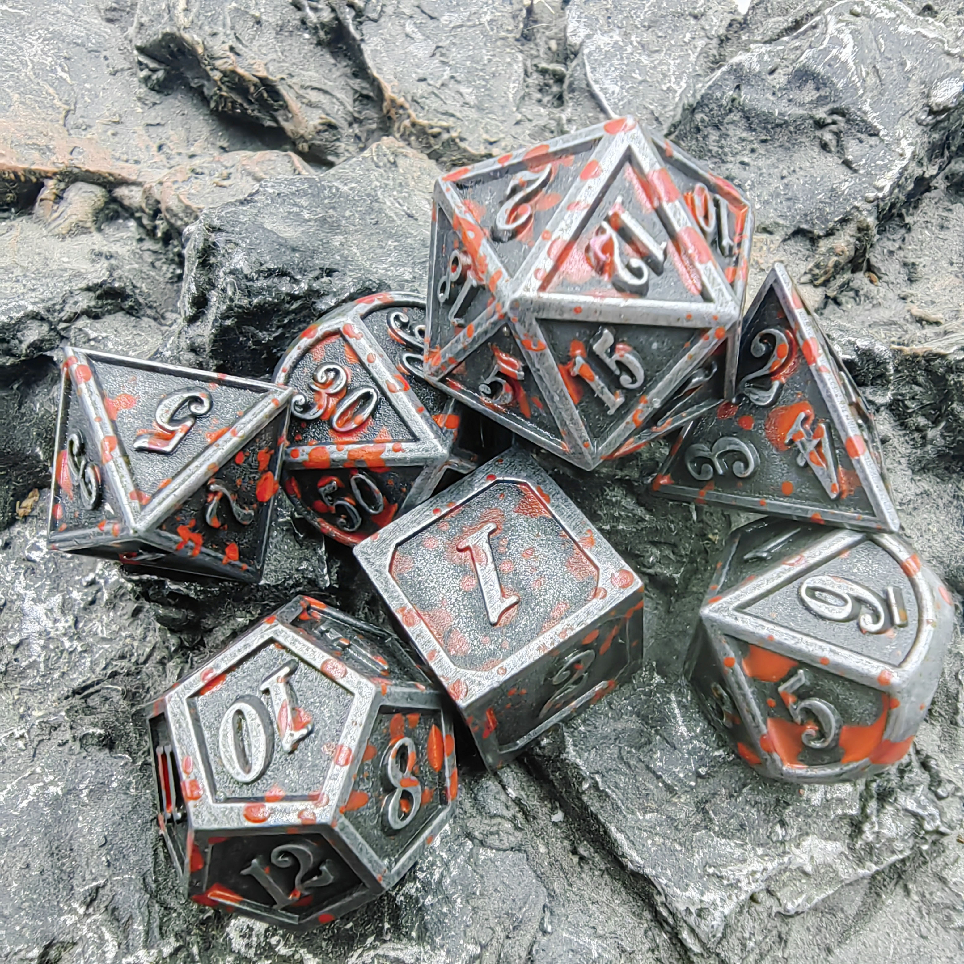 Plasma Metal Dice Dnd Rpg Coc Role playing Board Game - Temu