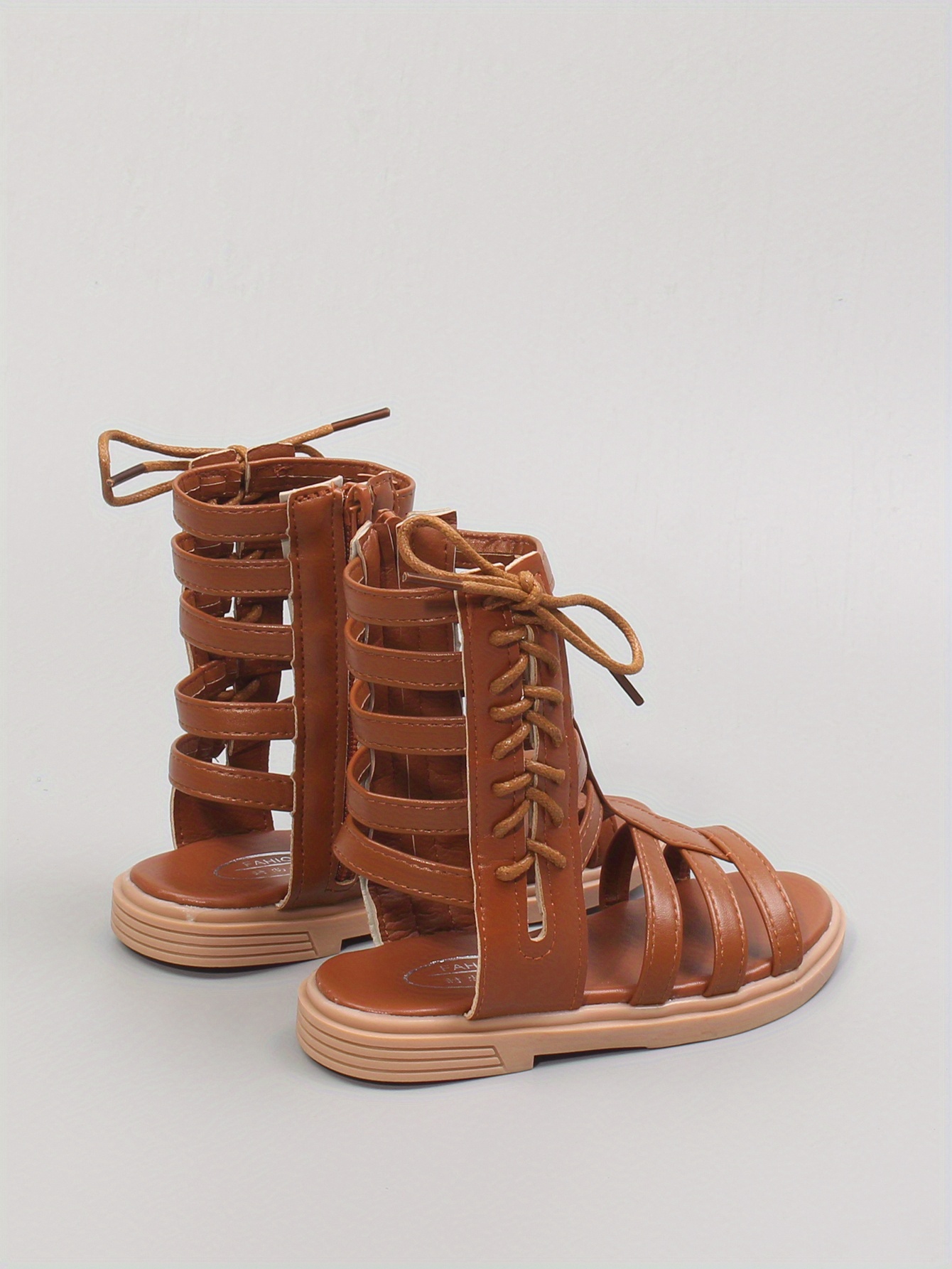 Trendy Breathable Open Toe Roman Sandals Girls Lightweight - Temu Canada