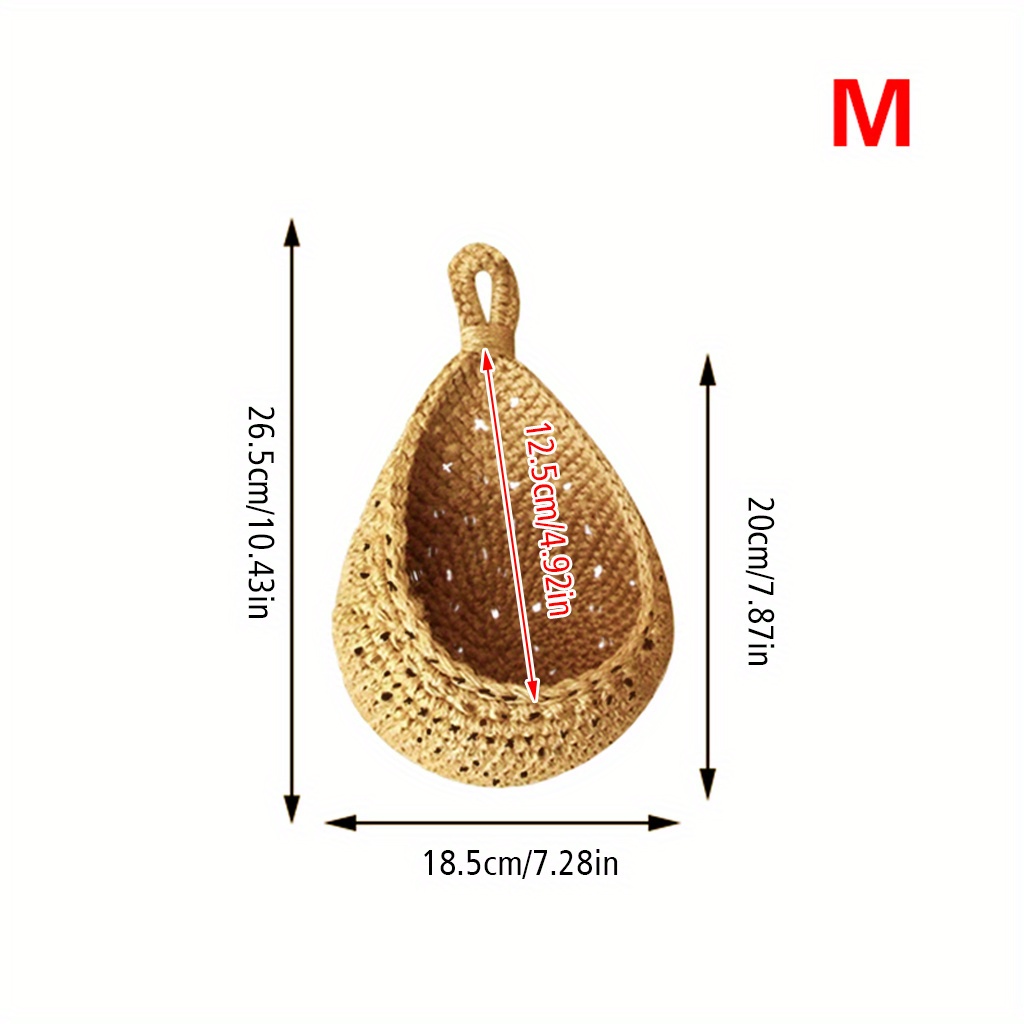 Wall Hanging Basket Bohemian Style Woven Basket Creative - Temu Australia