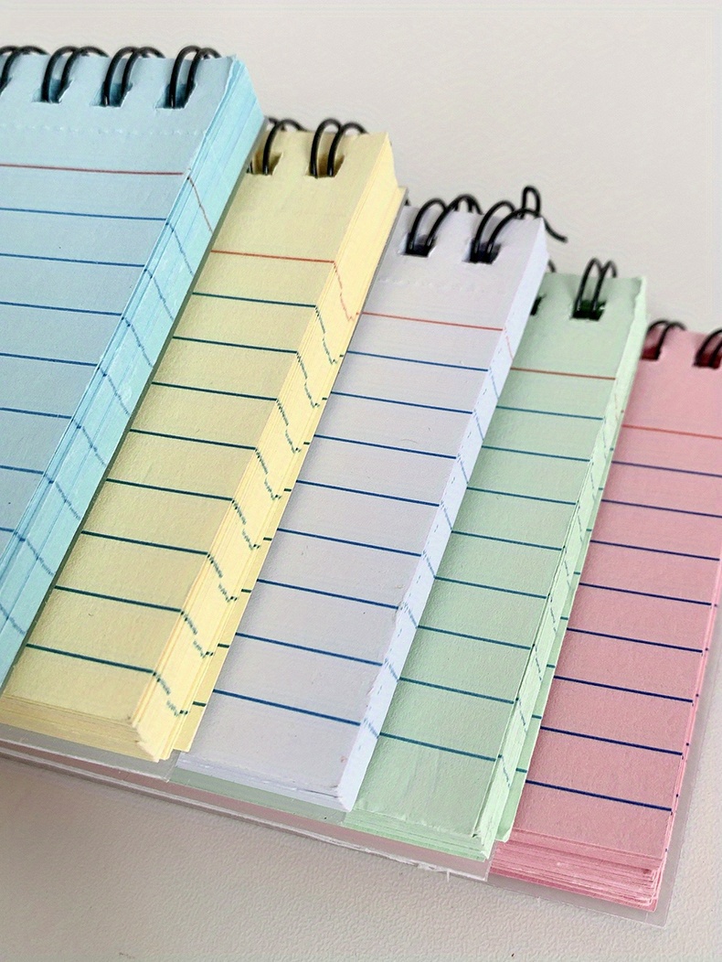 50 Pages 5 Colors Detachable Coil Notebook Line Detachable - Temu