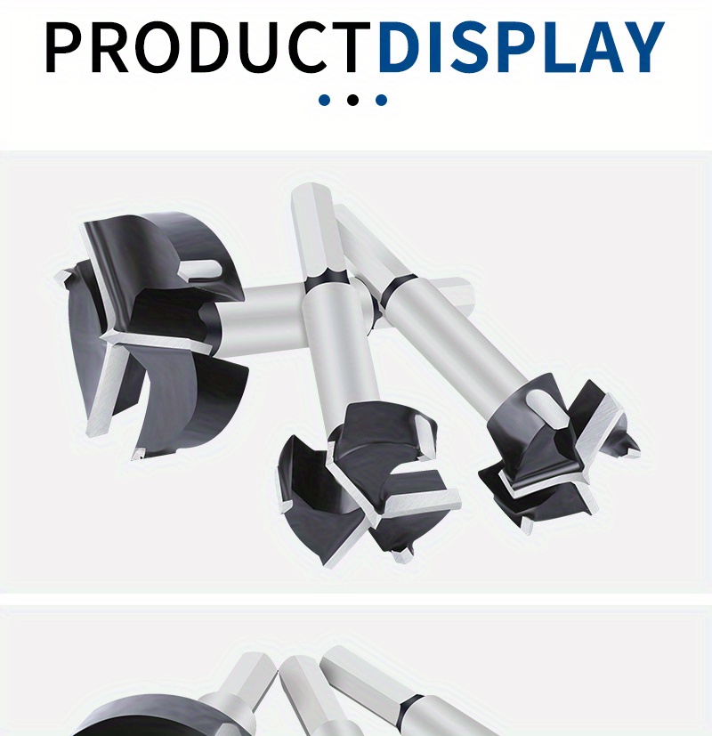 Three blade Woodworking Drill Bit Hole Cutter Milling Cutter - Temu ...