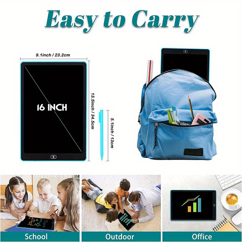 Colorful Lcd Writing Tablet Drawing Board Doodle Board - Temu