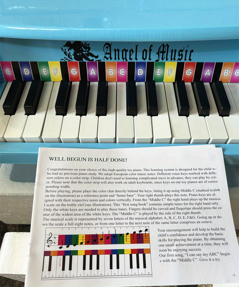 25 Keys Wooden Children's Piano Music Enlightenment Physical - Temu ...