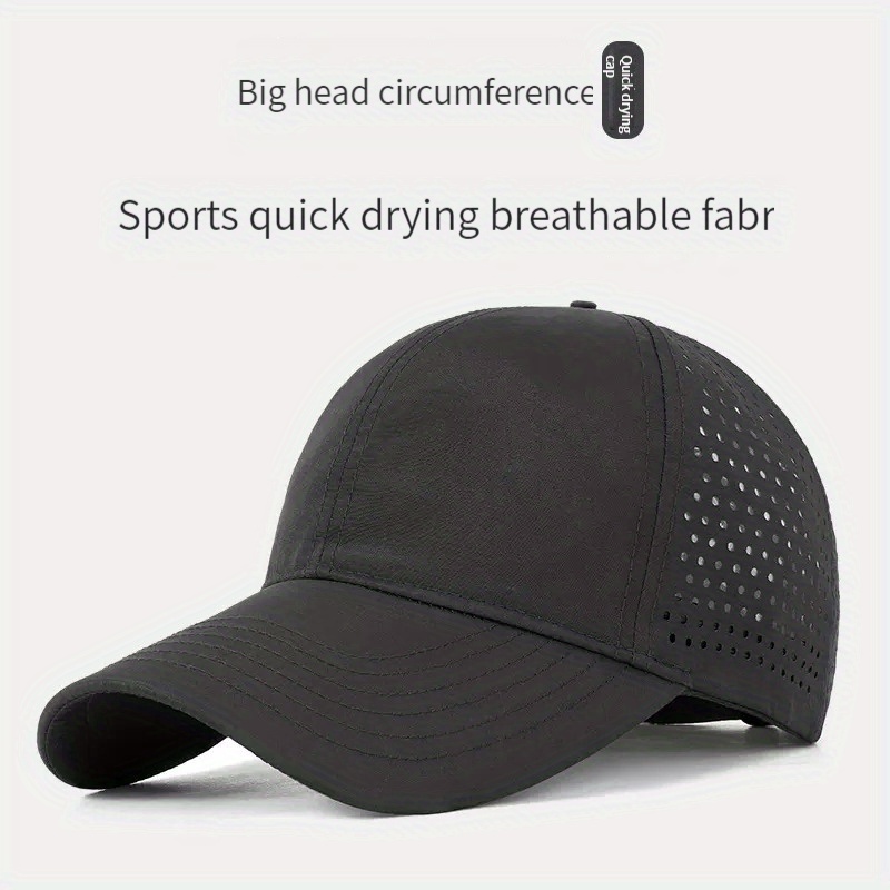 Solid Color Mesh Sports Baseball Cap Quick Drying Breathable - Temu ...