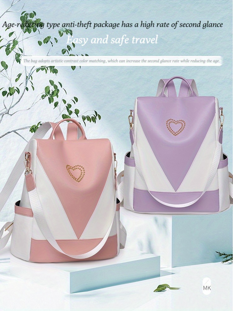 Simple Heart Women's Backpacks Student - Temu Australia