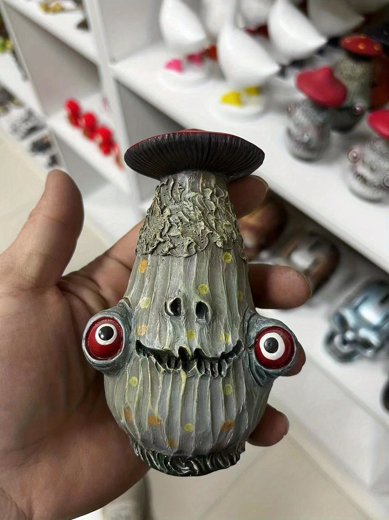 Halloween Decoration Ornaments Mushroom Garden House Statue - Temu ...