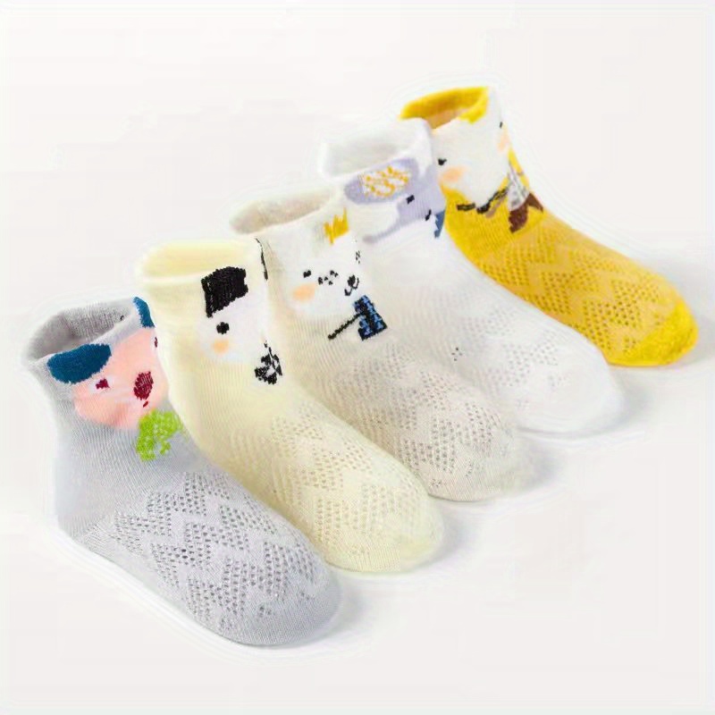 Children's Cartoon Animal Pattern Cute Socks Thin Mesh - Temu United ...
