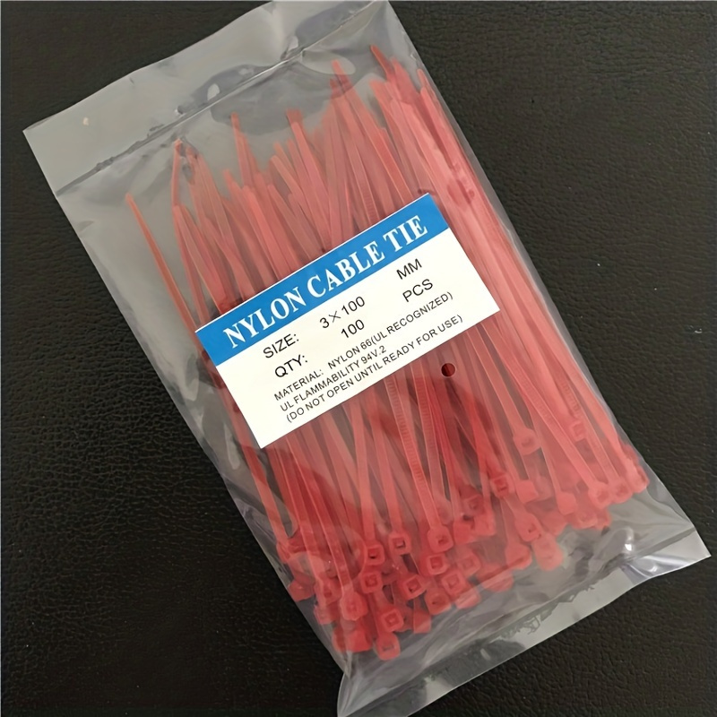 Nylon Cable Ties Black White Color Self locking Cable Ties - Temu ...