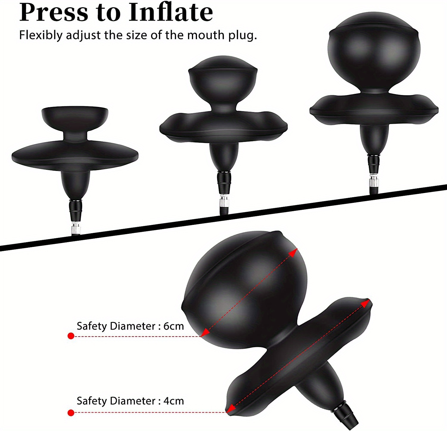 Explore Wild Side: Inflatable Mouth Gag Plug Mouth Ball Men - Temu