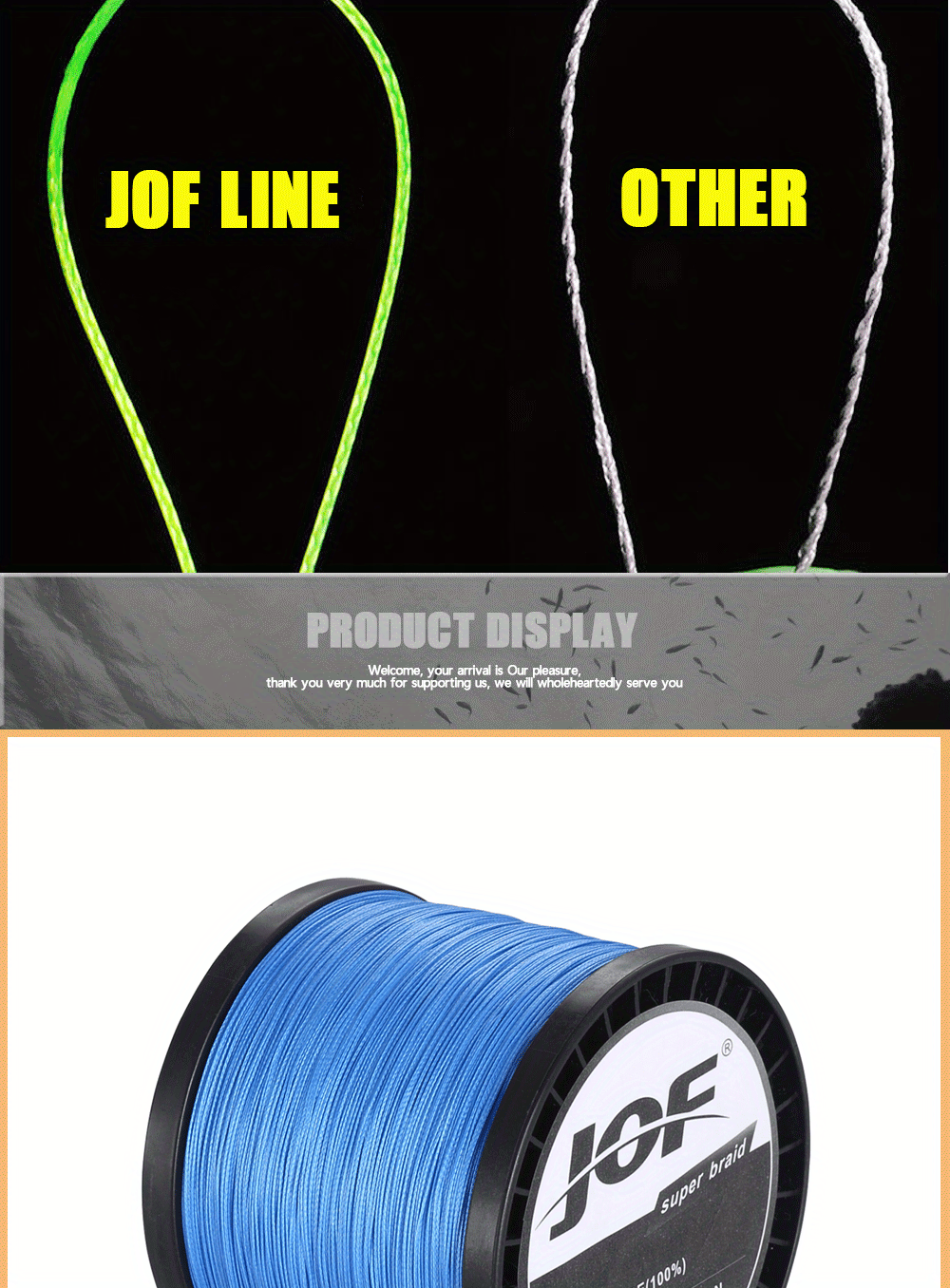 4 strand Braided Fishing Line /546yd Multi filament - Temu South Africa