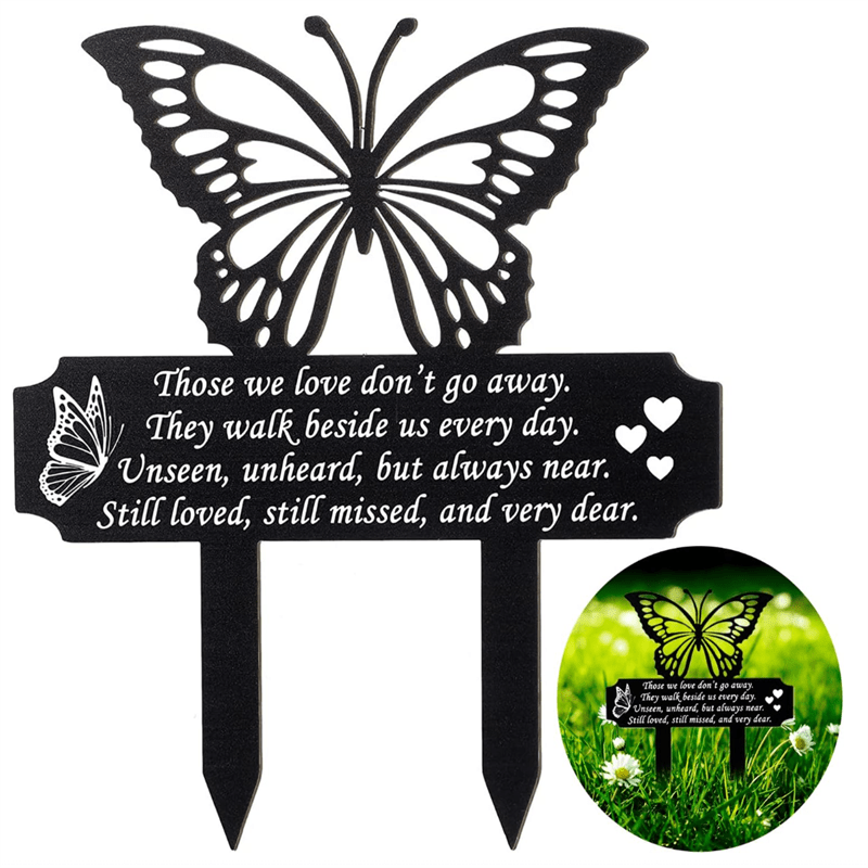 1pc Grave Markers Cemetery Decorations For Grave Memorial Stakes ...