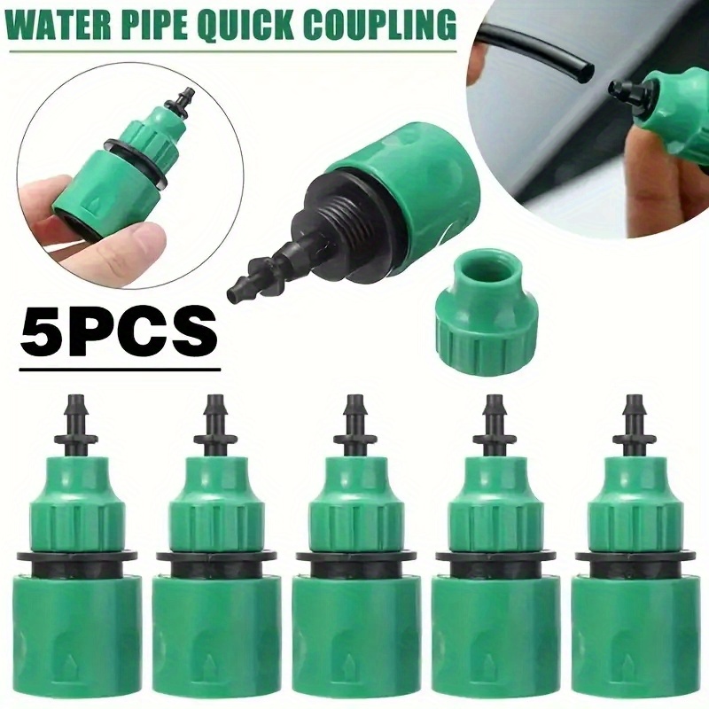 5pcs 14 38 인치 퀵 커넥터 47 811mm 플라스틱 정원 물 파이프 마이크로 관개 어댑터 커 Temu
