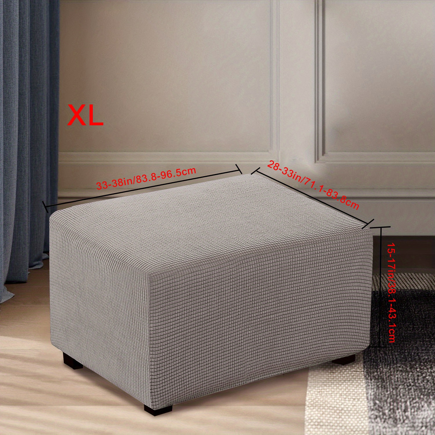 rectangular elastic stool slipcover thickened inclusive - Temu United ...