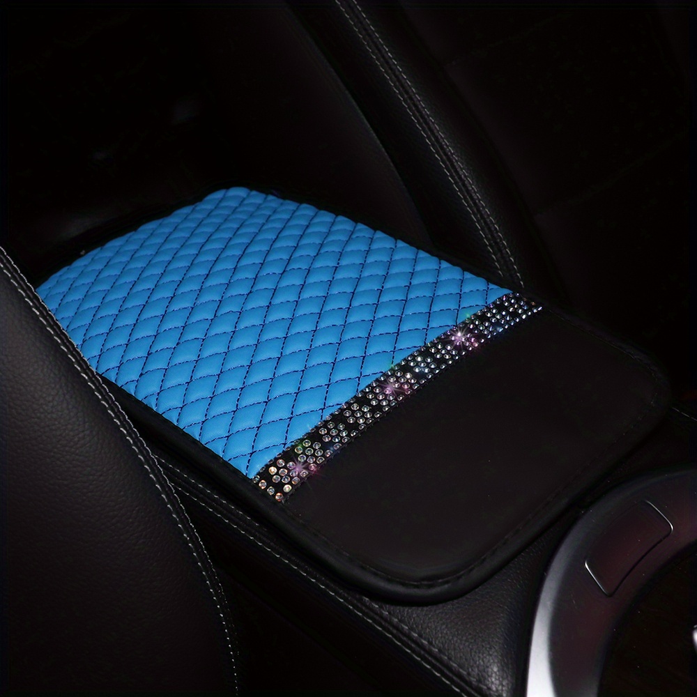 Upgrade Car's Interior A Luxurious Rhinestone Decor Armrest - Temu ...