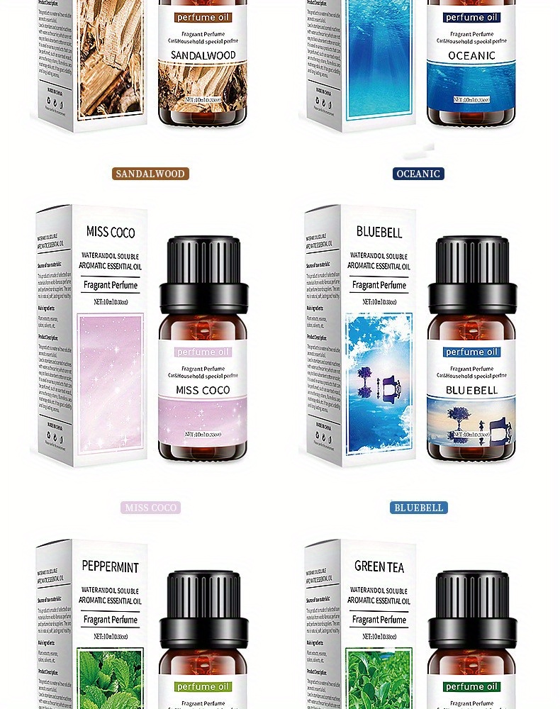 Essential Oils Set Water Soluble /0.33fl.oz Perfect - Temu