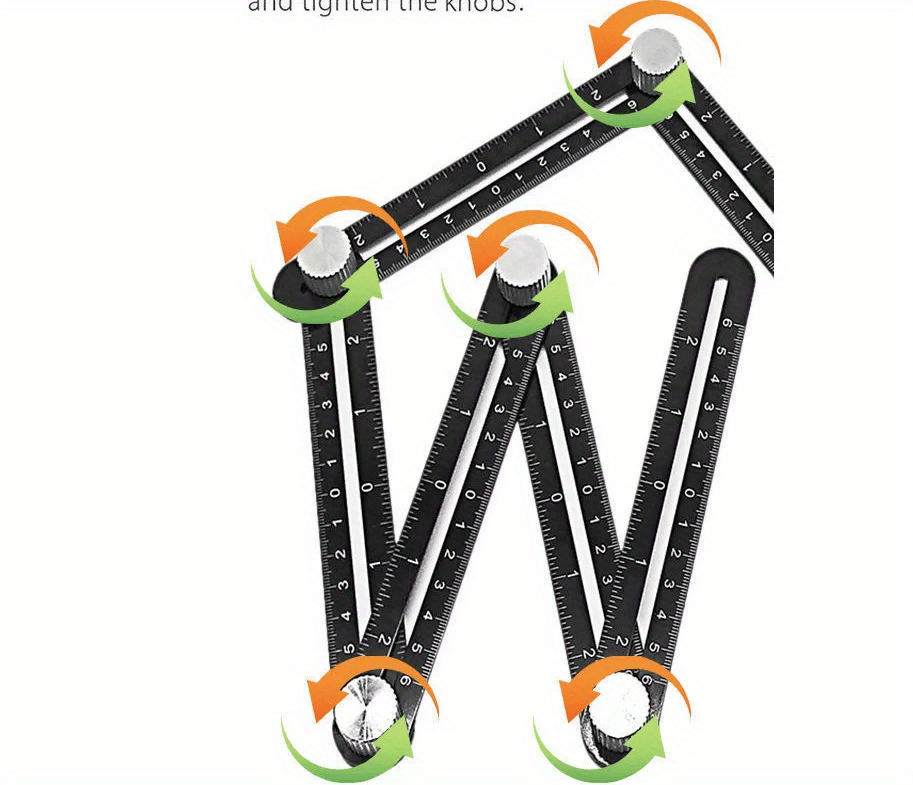 12 Folding Ruler Ceramic Tile Hole Locator Multifunctional - Temu United