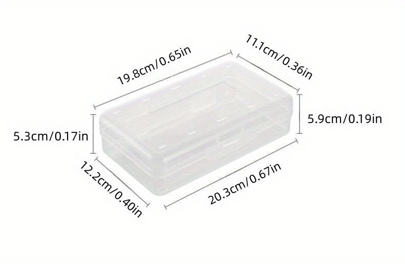 Plast Transparent Pencil Box Skitse Kunst Student Simple - Temu Denmark
