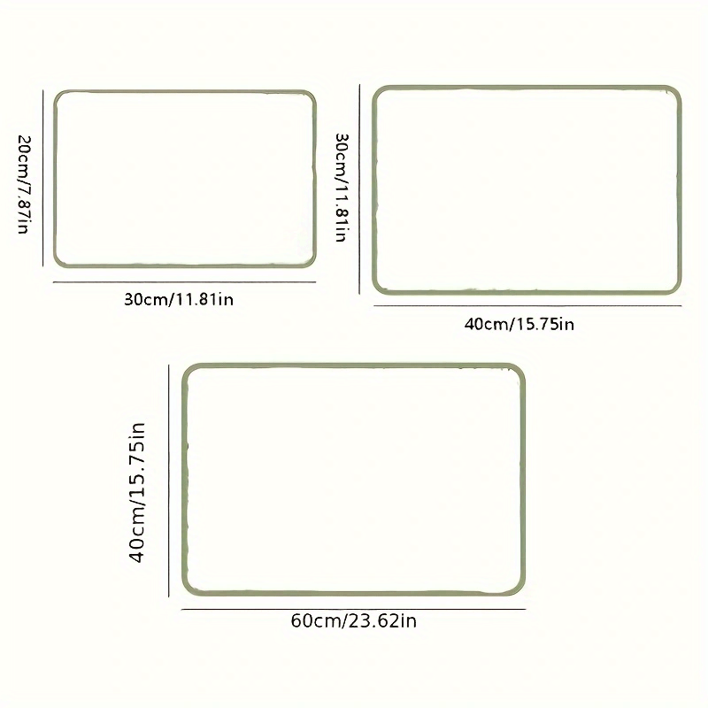 Kitchen Drain Mat, Rubber Mat, Coaster Bathroom Countertop Absorbent ...