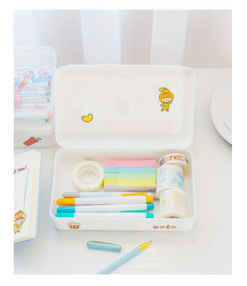 Plastic Transparent Pencil Box Sketch Art Student Simple - Temu New Zealand