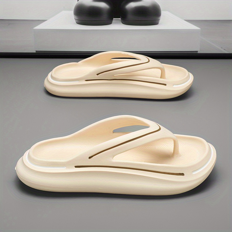 Mens Thong Sandals Casual Non Slip Flip Flops Platform Shoes For