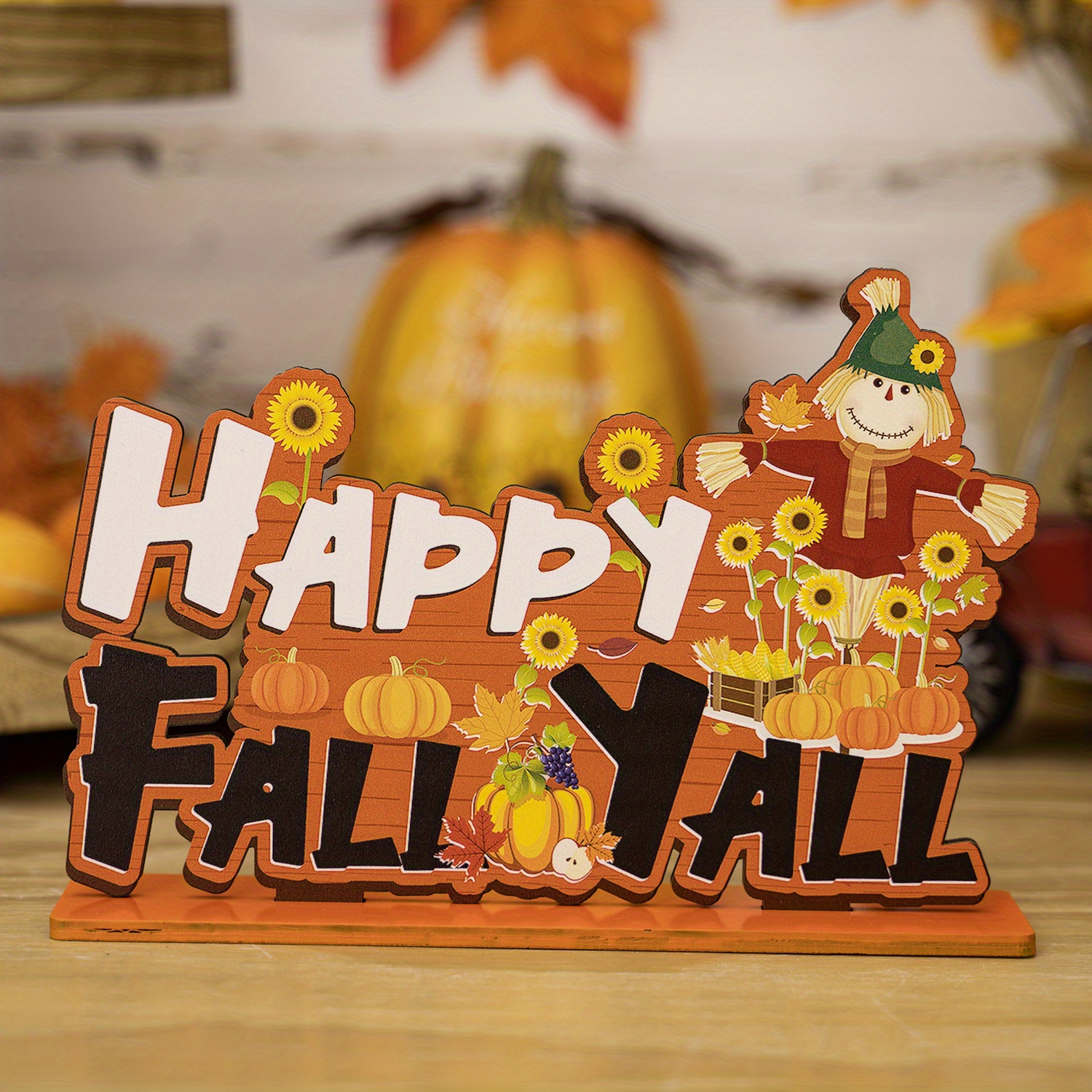 Thanksgiving Fall Wooden Signs Halloween Tiered Tray - Temu Australia